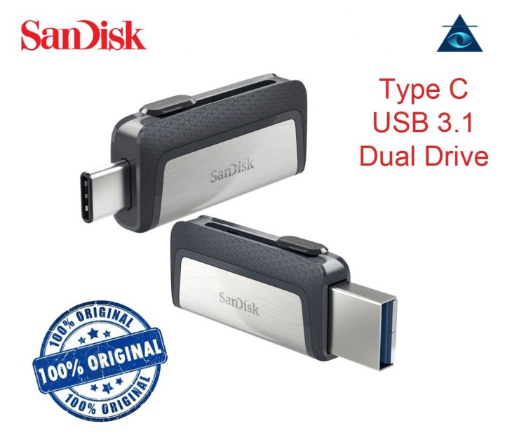 Sandisk ULTRA Dual Drive USB 3.1 150mbs Type C OTG 32GB 64GB 128GB ...