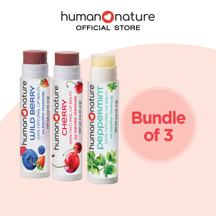 Human Nature Flavored Lip Balm 4g BUNDLE OF 3 | Lazada PH