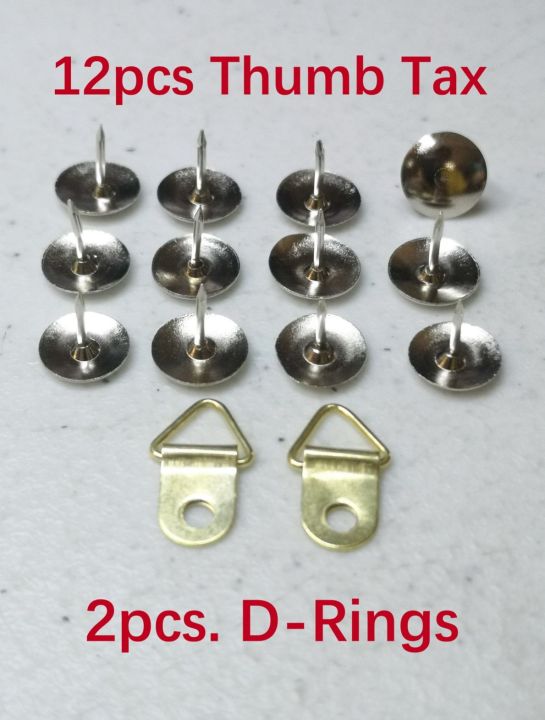 EVG Push Pin Thumb Tacks and D-Rings for wall art frame art work ...