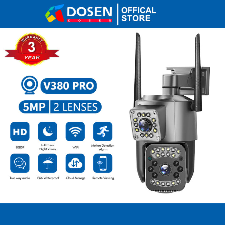 DOSEN HD 1080p V380 Pro wireless dual lens outdoor waterproof 360 cctv ... DOSEN HD 1080p V380 Pro wireless dual lens outdoor waterproof 360 cctv ...