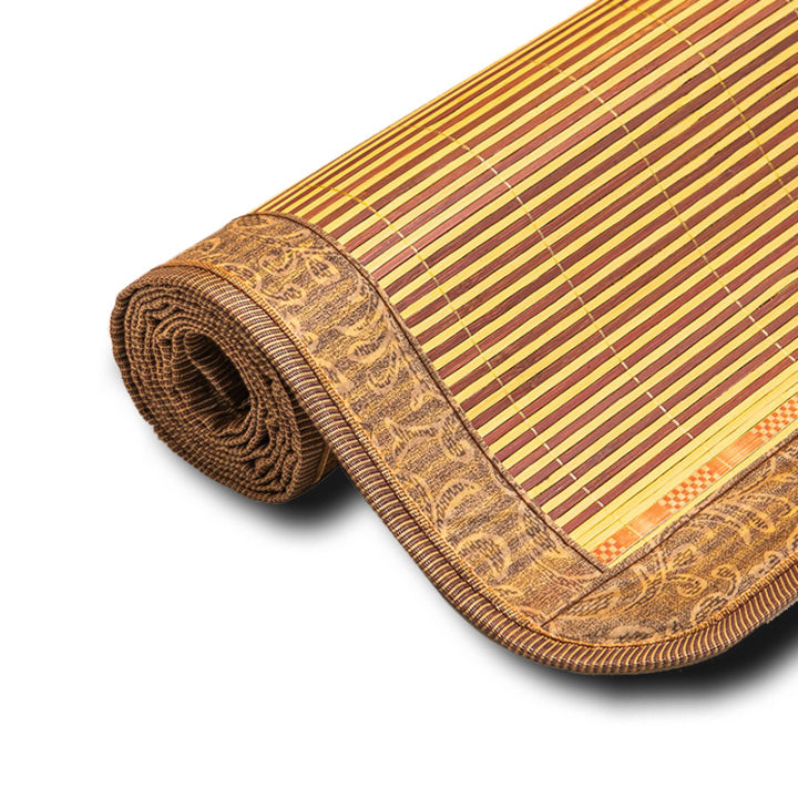 Foldable single mat student dormitory bamboo mat home ice silk mat ...