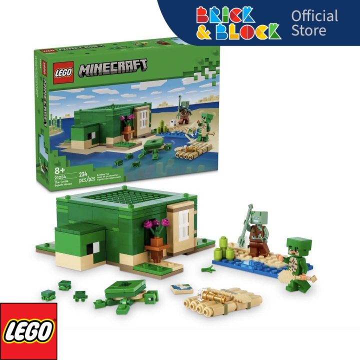LEGO 21254 The Turtle Beach House | LEGO Minecraft | Lazada