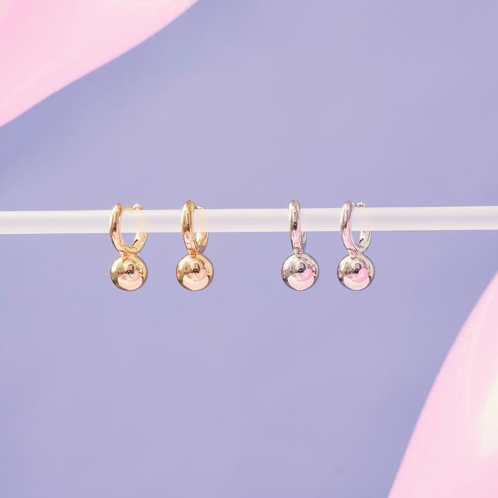 YVIS Sphere Hoop Earring | Lazada.co.th