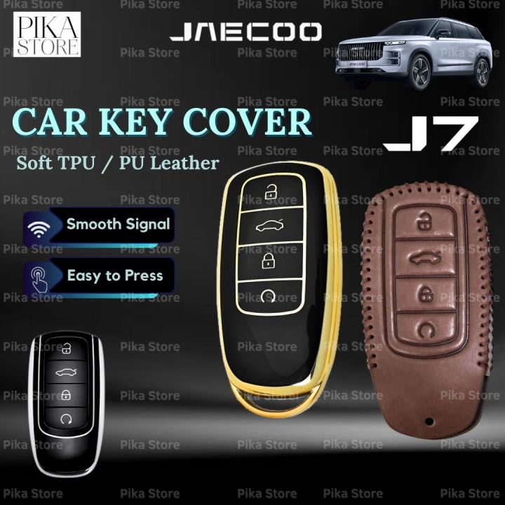 Jaecoo J7 Key Cover Car Key Case Casing Cover Holder Sarung Kunci ...