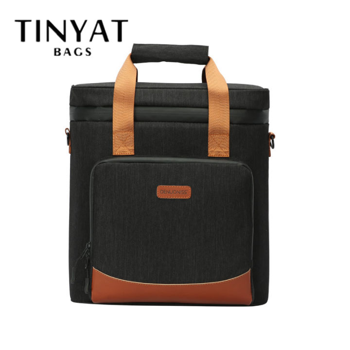 TINYAT Premium Insulated 3 Bottle Wine Carrier Tote Bag Wine Travel Bag ...