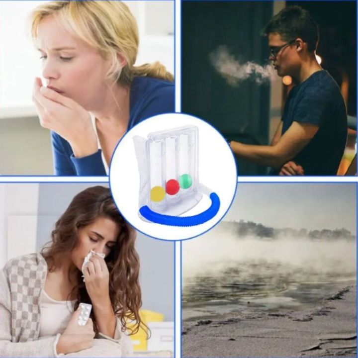 TSEVD Soft 3 Balls Breathing Trainer Durable 3 Balls Lung Function ...