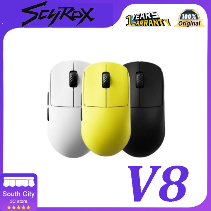 SCYROX V8 pore free ultra lightweight wireless gaming mouse, pixart ...