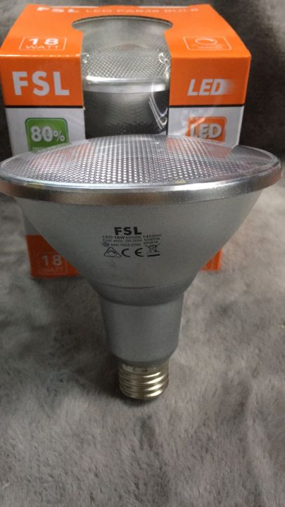 FSL LED PAR38 DIMMABLE SPOTLIGHT BULB E27 18W (6500K) | Lazada PH
