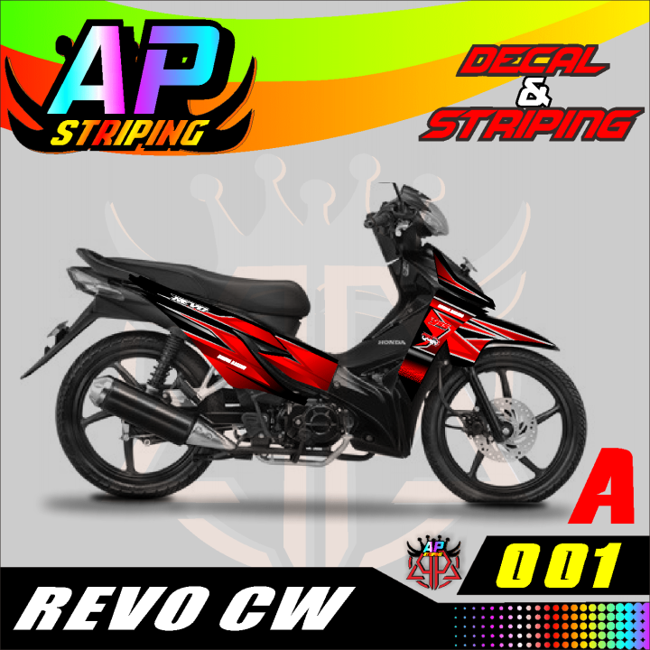 STICKER STRIPING VARIASI HONDA REVO CW -001 | Lazada Indonesia