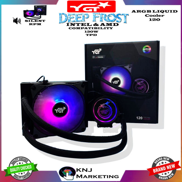 YGT ARGB LIQUID COOLER Deep Frost, ARGB LIGHTING SYNC 120mm | Lazada PH