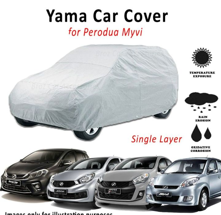 For ALL Perodua MYVI SIZES Yama Car Covers selimut kereta - Myvi Old ...