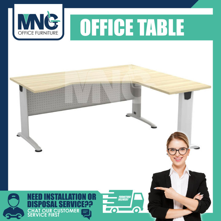 6 Feet L-Shape Office Table / Office Desk / Computer Desk / Computer ...