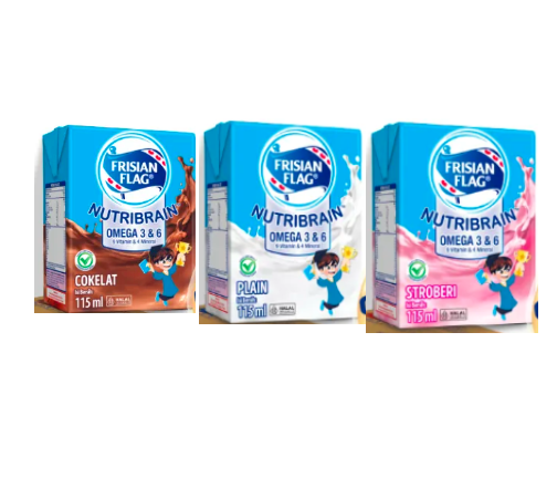Susu Frisian Flag / Bendera Omega Nutribrain 115ml isi 36 pcs [KARTON] | Lazada Indonesia