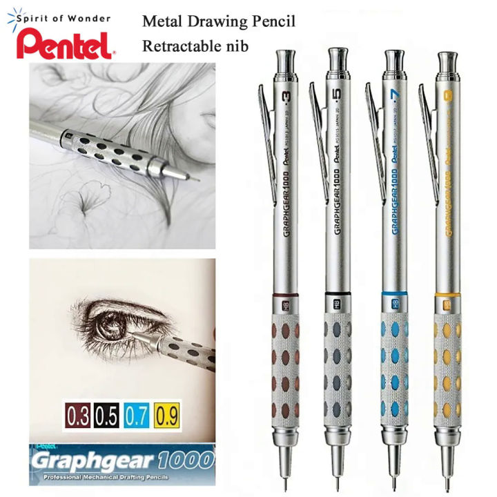 Pen GraphGear 1000 Mechanical Pencil Metal Rod Low Center of Gravity ...