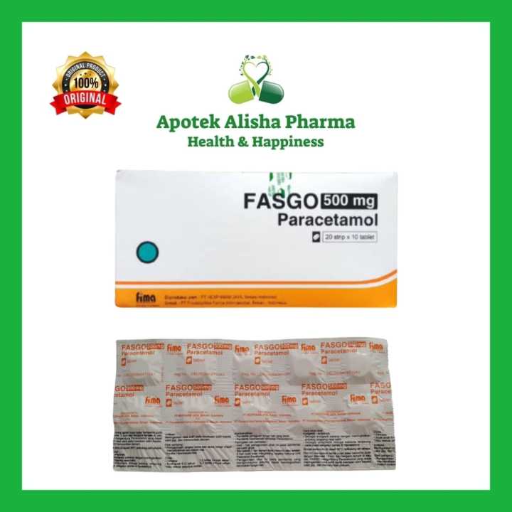Fasgo Tablet 500mg - Paracetamol | Lazada Indonesia