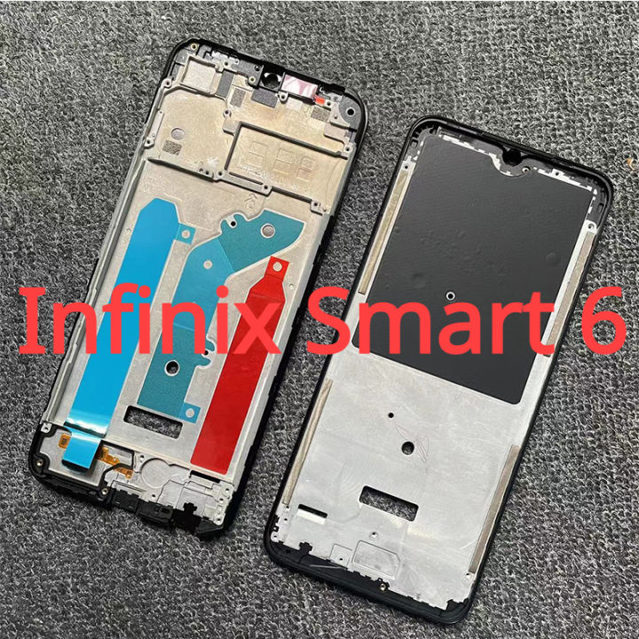 แผงแชสซีแผ่นฝาจอแอลซีดีกรอบกลางปลอกหุ้มสำหรับ Infinix Smart 6 X6511B ...