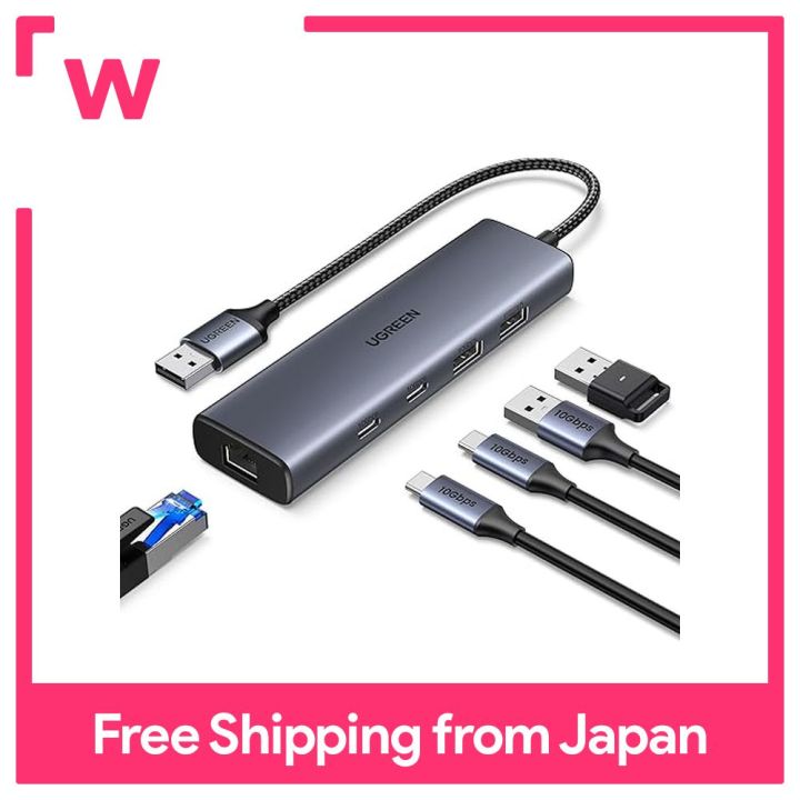 UGREEN USB A Wired LAN Adapter 6-in-1 LAN Hub with LAN port USB A to ...