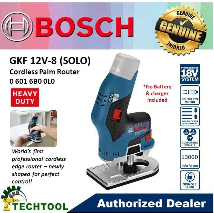 Bosch Cordless Palm Router GKF 12V-8 (SOLO) | Lazada PH