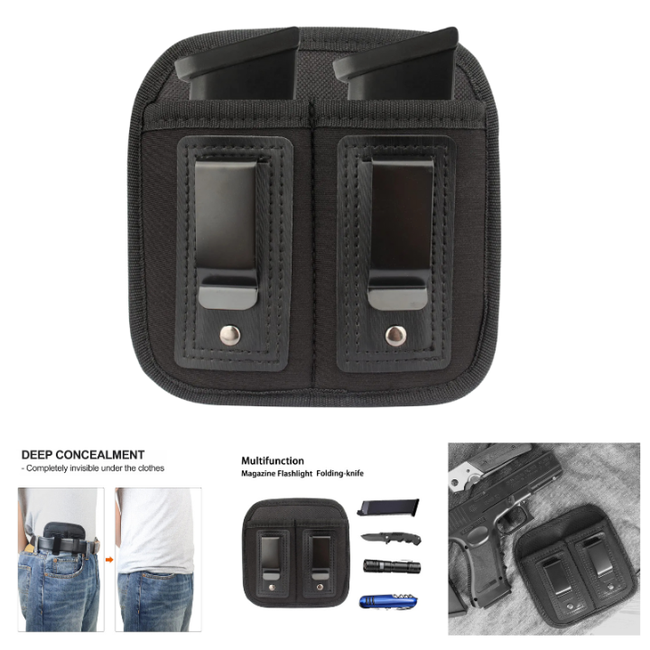 Universal Tactical Nylon Magazine Pouch Holster Pistol 9mm Concealed ...