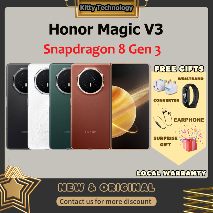 【Google Play】Honor Magic V3 SmartPhone/Honor Snapdragon 8 Gen 3 CPU Phone/7.92 inches Foldable ...