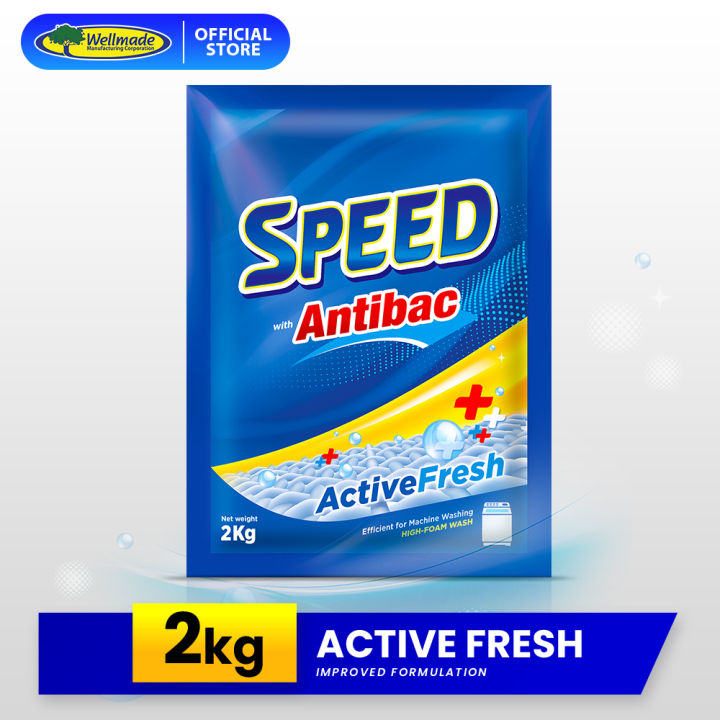 Speed Detergent Powder with Antibac Active Fresh 2kg | Lazada PH