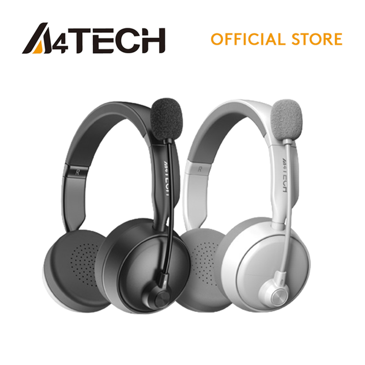 A4Tech BH230 Black/White Bluetooth v5.3 Advanced Noise Cancelling ...