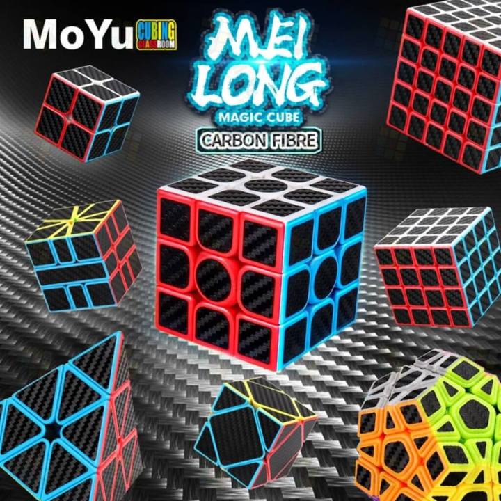 Ready Stock Moyu Meilong Carbon Fibre Speed Professional Cube Magic ...