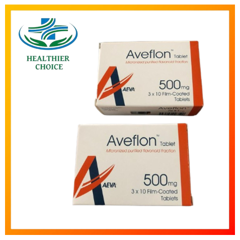 Aveflon Tablet 500mg ( micronized purified flavonoid fraction) 3x10's ...