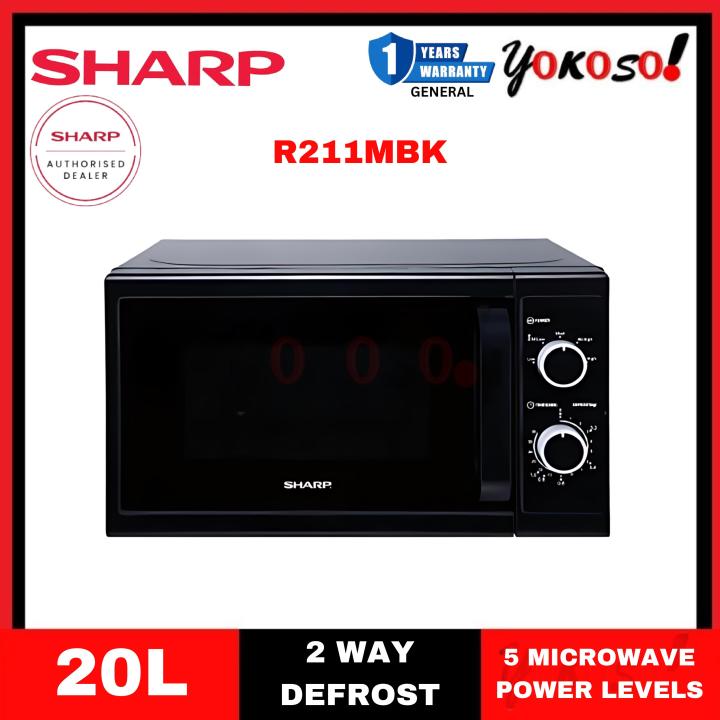 Sharp R211MBK 20L Microwave Oven I Auto Defrost | Lazada