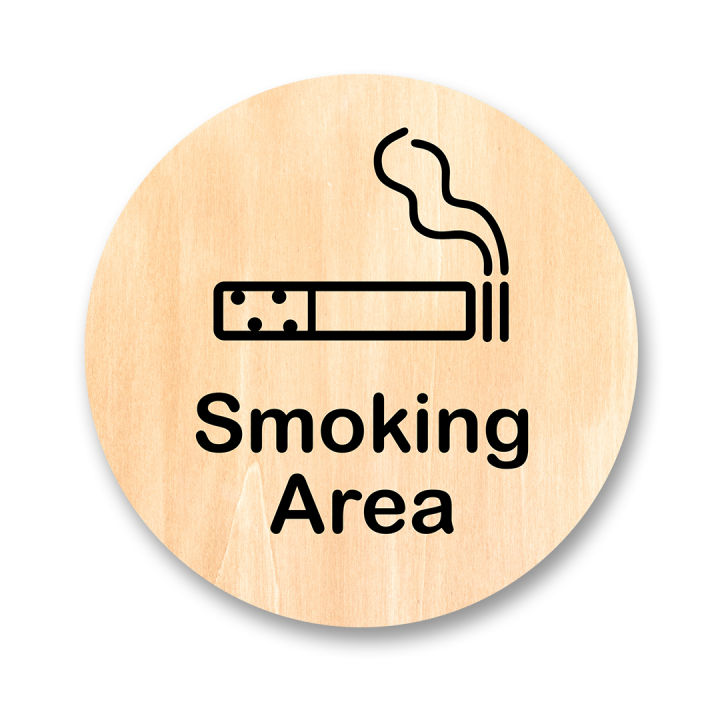signage smoking area - smoking area sign - papan tanda ruang | Lazada ...