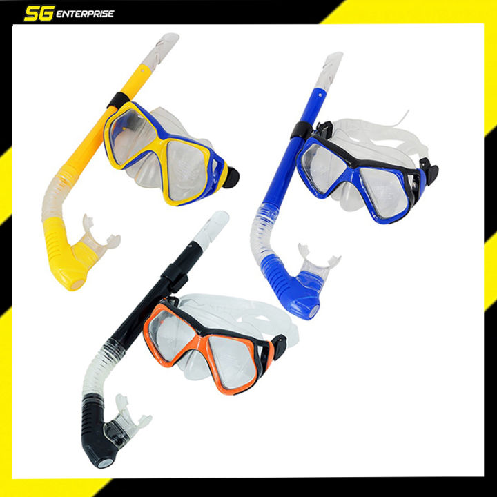[ S&G] Adult Diving Goggles Mask Adjustable Snorkeling Gear Set for ...