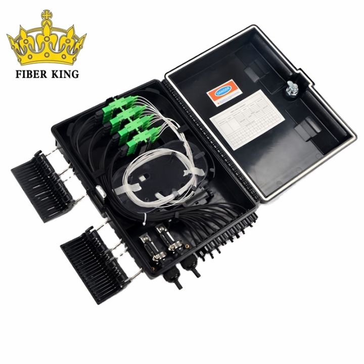 FIBER KING 16 Core Nap Box Fiber Optic Termination Distribution Box for Outdoor and Indoor Box ...