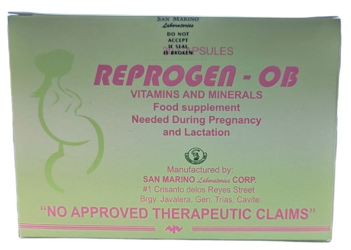 REPROGEN OB FOOD SUPPLEMENT VITAMINS AND MINERALS for Lactation ...