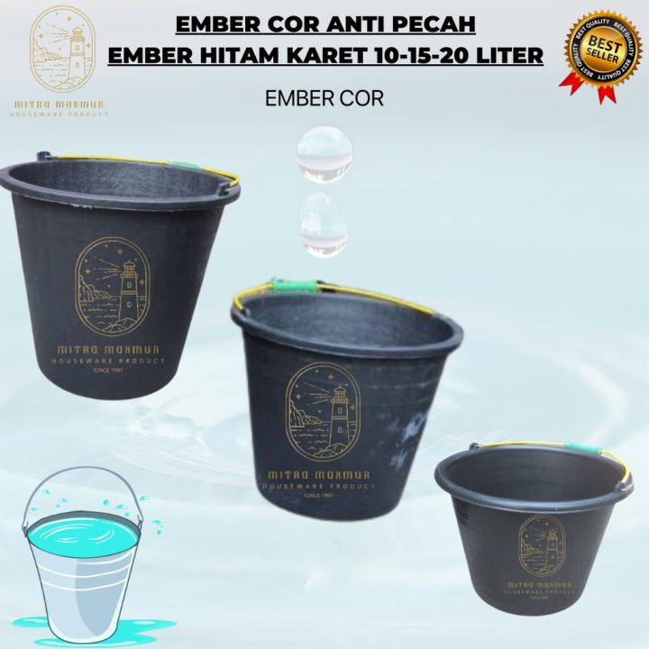 SALE!! EMBER COR KARET / EMBER HITAM / EMBER ANTI PECAH / EMBER 10-15 ...