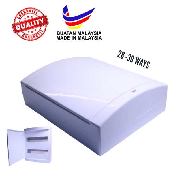 28 Way / 39 Way PVC MCB Box / Consumer PVC Box / DB Box | Lazada