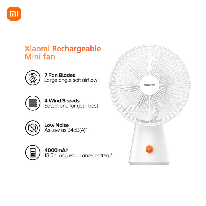Xiaomi Rechargeable Mini fan | Lazada PH