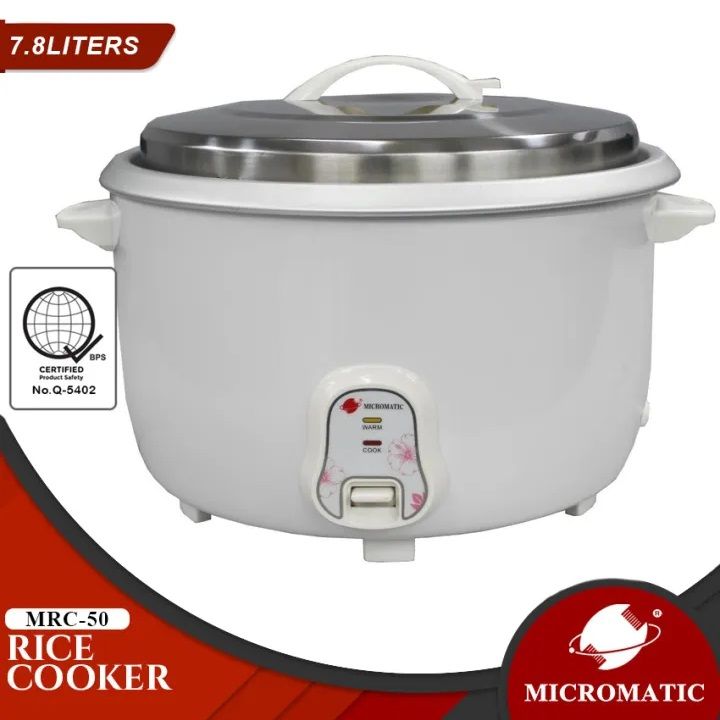 Micromatic Rice Cooker MRC-50 | 7.8L 45cups Heavy Duty Rice Cooker MRC ...