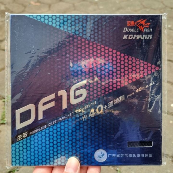 double fish DF16 komann bintik pendek rubber karet ping pong | Lazada Indonesia