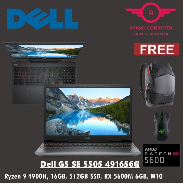 Dell G5 SE 5505 491656G-W10 15.6'' FHD 120Hz Gaming Laptop ( Ryzen 9 ...