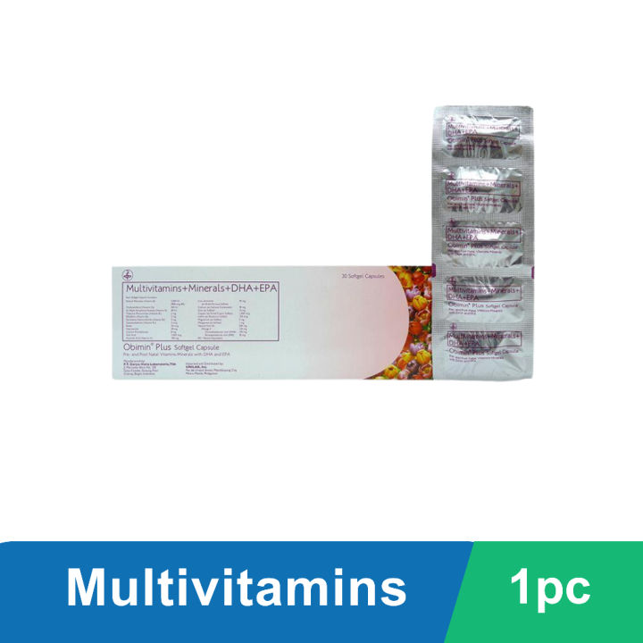 Obimin Plus Multivitamins Softgel Capsule | Lazada PH