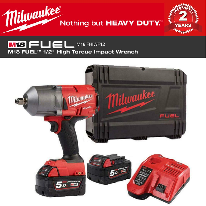 Milwaukee M18 FUEL™ 1/2 High Torque Impact Wrench FHIWF12-502C | Lazada
