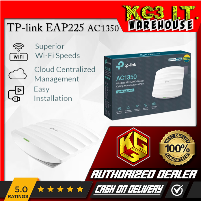 TP-Link EAP225 AC1350 Ceiling Mount Access Point | Lazada PH