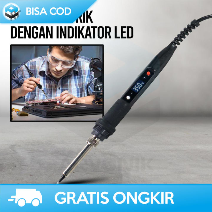 SOLDER TANGAN TEMPERATUR LCD LISTRIK DIGITAL MINI PORTABLE 60 WATT ...