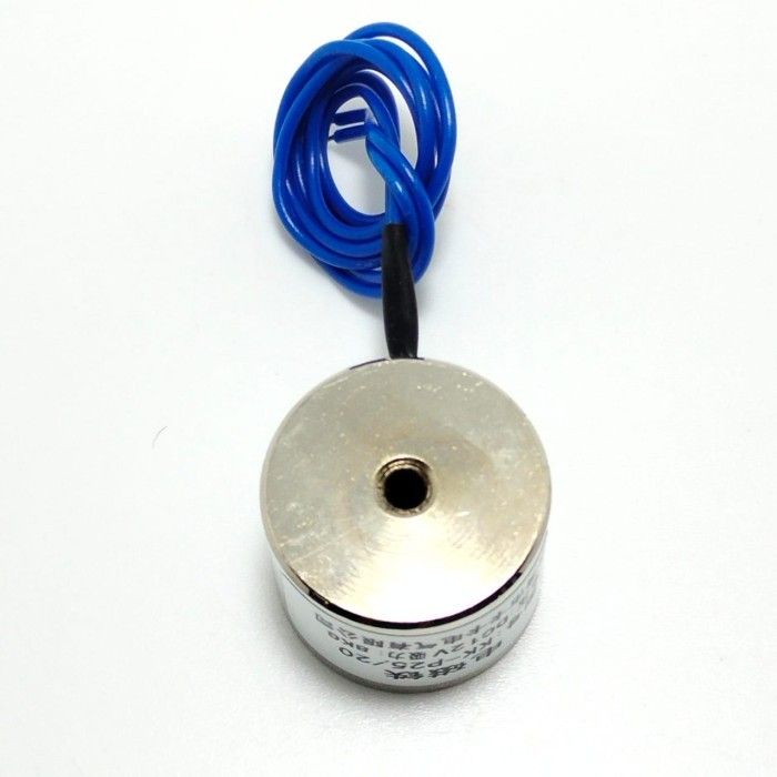 P30/25 Eletromagnet 12V DC Angkat Beban 15Kg Selenoid Magnet listrik ...
