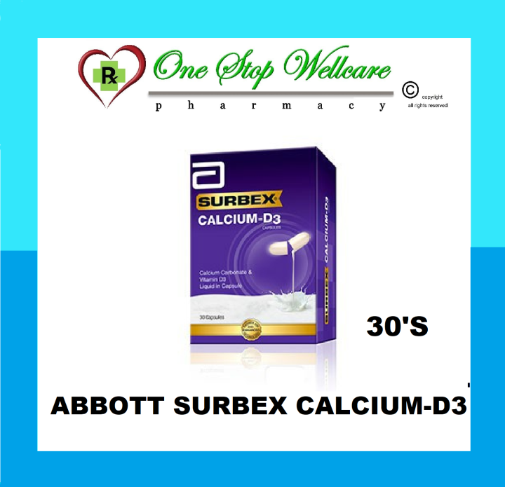 SURBEX CALCIUM-D3 30'S | Lazada