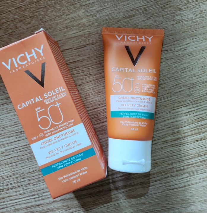 แท้ NEW!Vichy Capital Soleil Velvety Sun Cream SPF 50+ 50mlให้สัมผัส ...