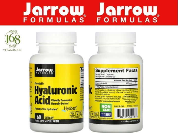 Jarrow Formulas, Hyaluronic Acid, 60 Veggie Caps | Lazada.co.th