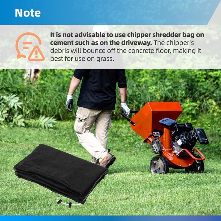 Wood Chipper Bag Leaf Shredder Universal Bag for Chipper Shredder and ...