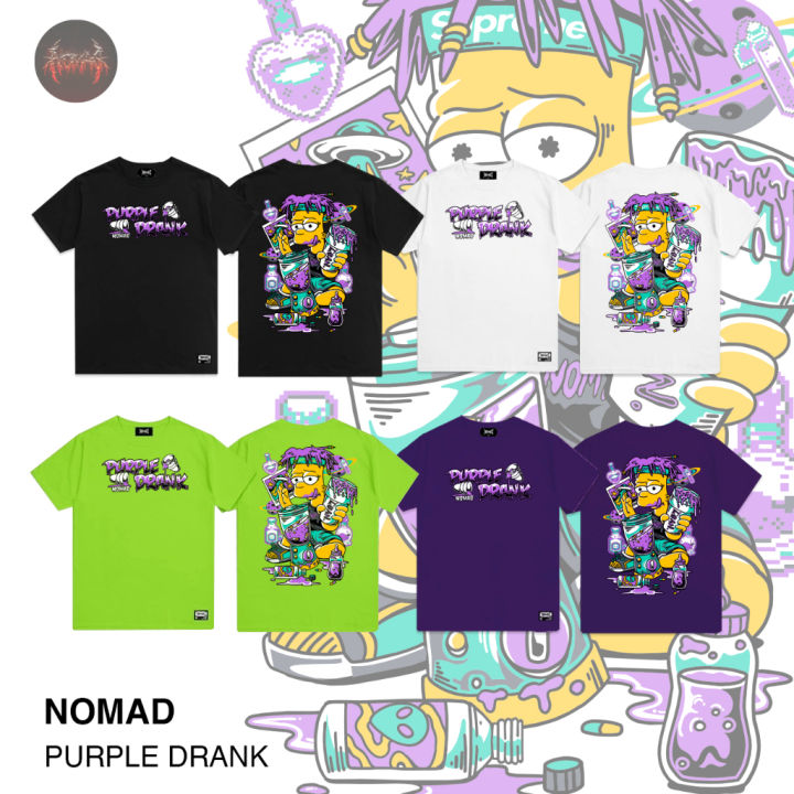 เสื้อยืด OVER SIZE ลายสตรีท "PURPLE DRANK" ซิมซันปั่น | Lazada.co.th