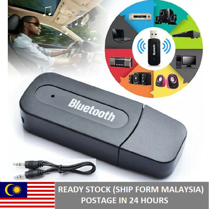 3.5mm USB Bluetooth Audio Receiver Adapter Wireless Bluetooth Music ...